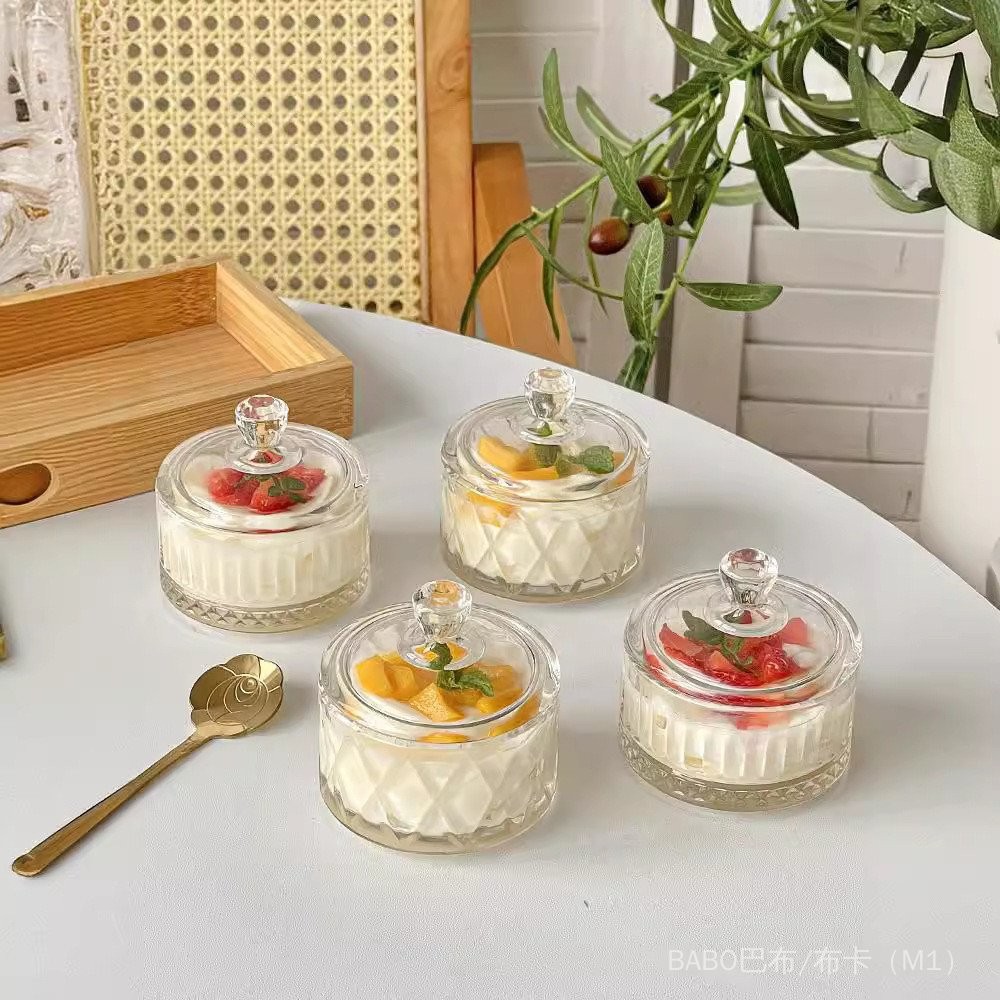 Influencer ins Glass Pudding Set Ice Cream Dessert Ice Cream Ice Cream ...