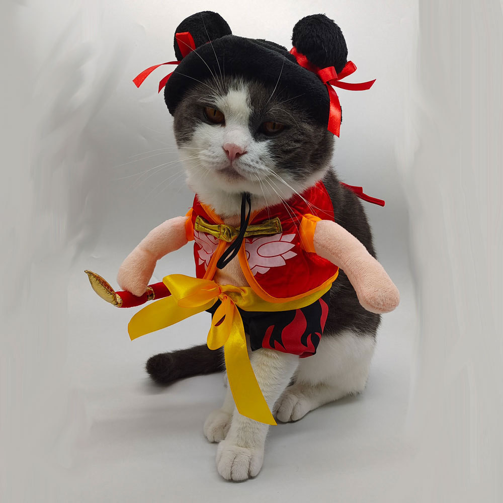 Cat Dog Nezha Transformation Costume Halloween Funny Cute Three ...