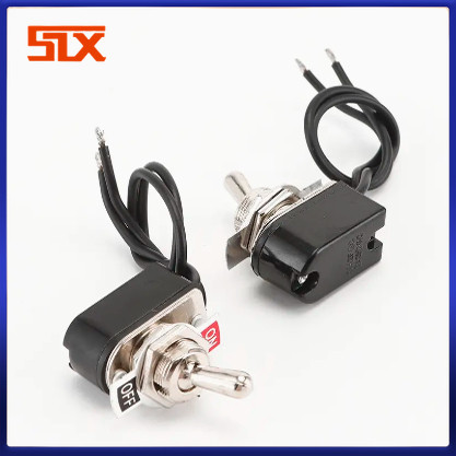 With Wire Button Switch Shaking Head Rocker Arm Switch 2 Gears 3A250V ...