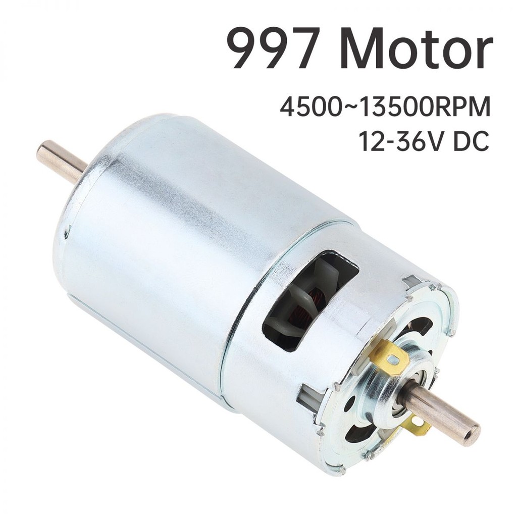 997 DC Motor 12V - 36V Double Output Shaft Large Torque Micro Motor for ...