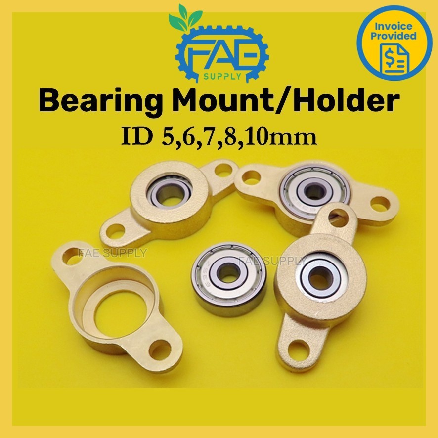 bearing mount base holder mini universal for 3D printer robotic parts ...