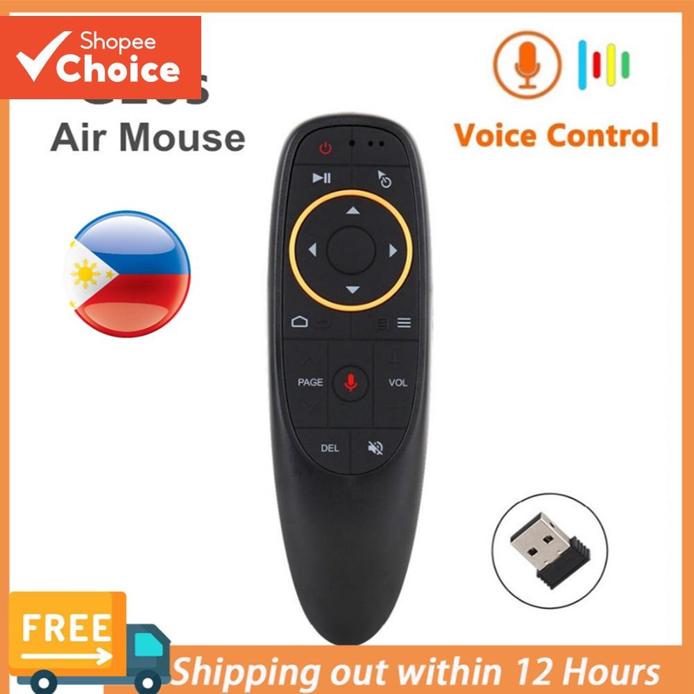 G10s Voice Control TV Universal Remote Wireless Air Mouse for Android ...