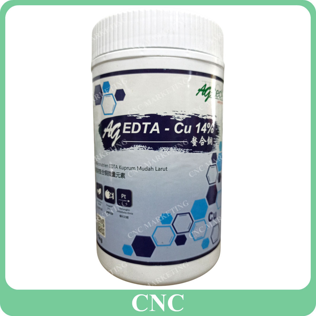 1KG AG EDTA Cu 14% Kuprum Copper Chelate Fertigasi Hidroponik Foliar ...