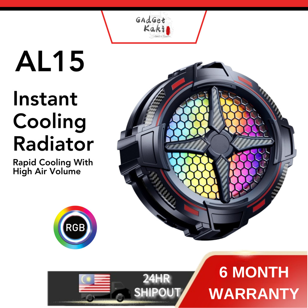 KakiCool AL15 Mobile Phone Cooler Heat Sink Ice Cooling Radiator ...