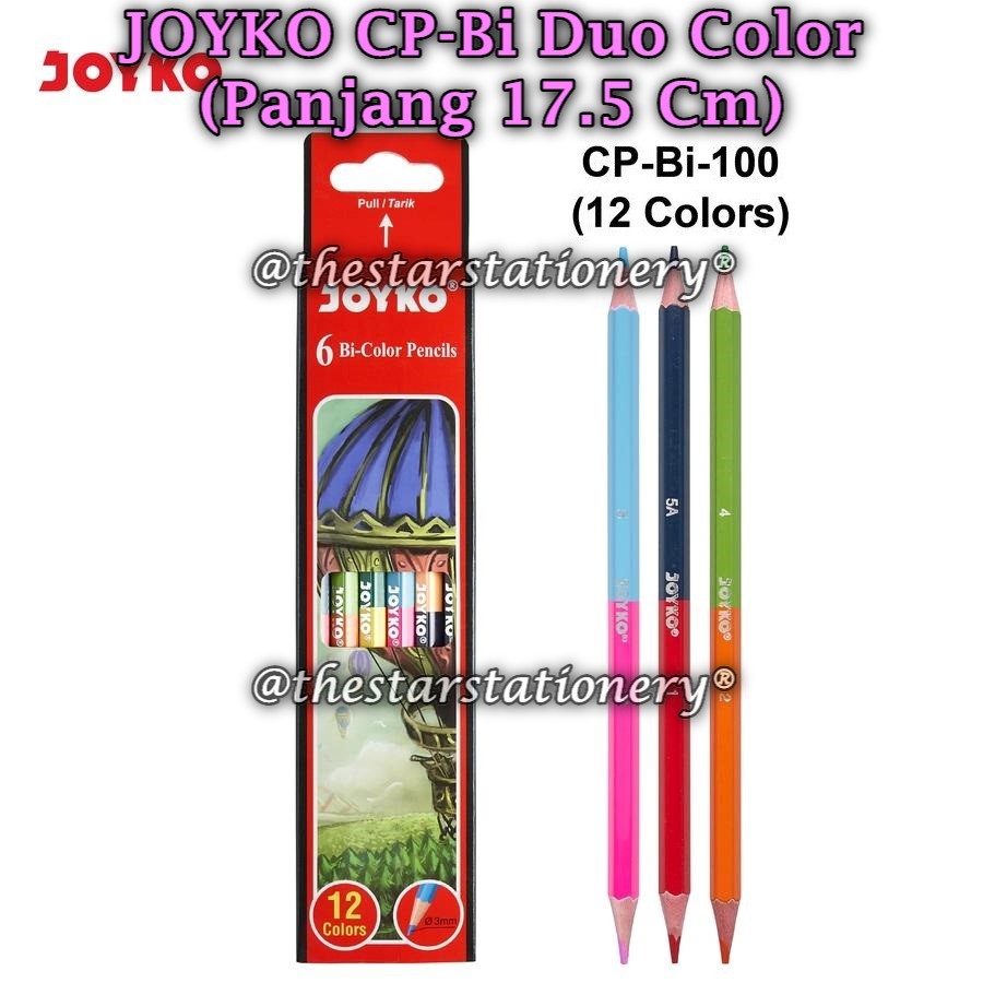 (1 Set of 12 Colors) WHOLESALE JOYKO CP-Bi100 Colored Pencils 12 Colors ...