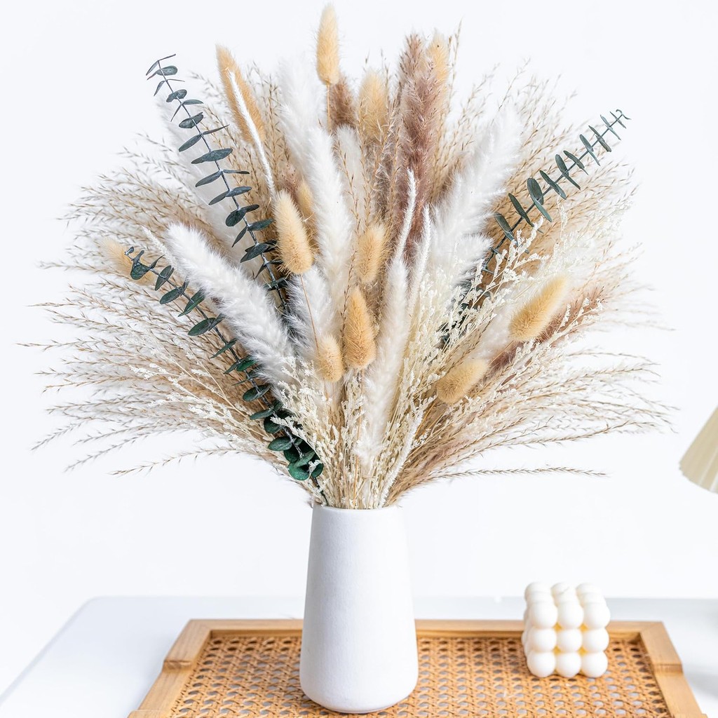 Musim luruh liar Hiasan Rumput Pampas Kering Asli Pampas Boho Hiasan ...