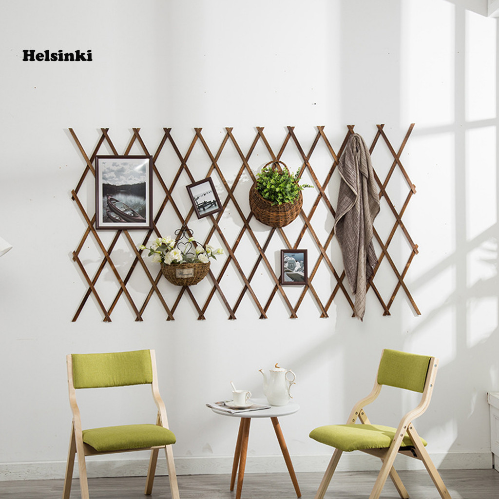 HLS Extendable Scissor Grille Adjustable Plant Trellis Flexible Wooden ...