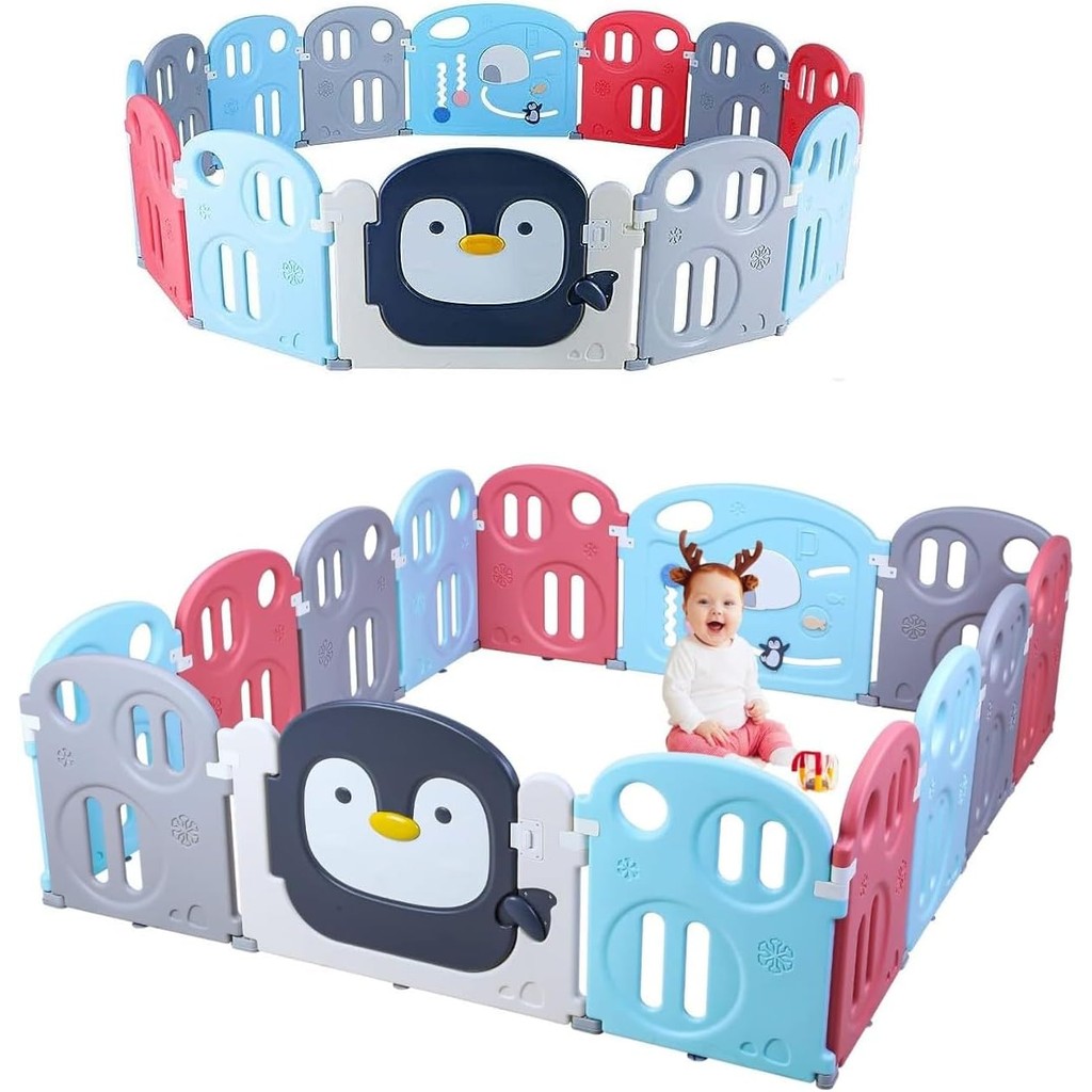 Baby Fence 200 x 180cm, Modular Baby Fence, XXL Baby Fence, HDPE Safety ...