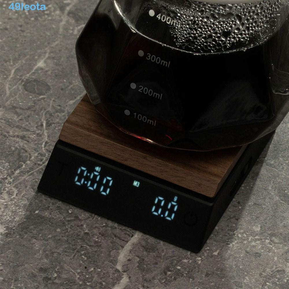 LEOTA Electronic Tea Scale, Portable Type-c Mini Wooden Tea Scale ...