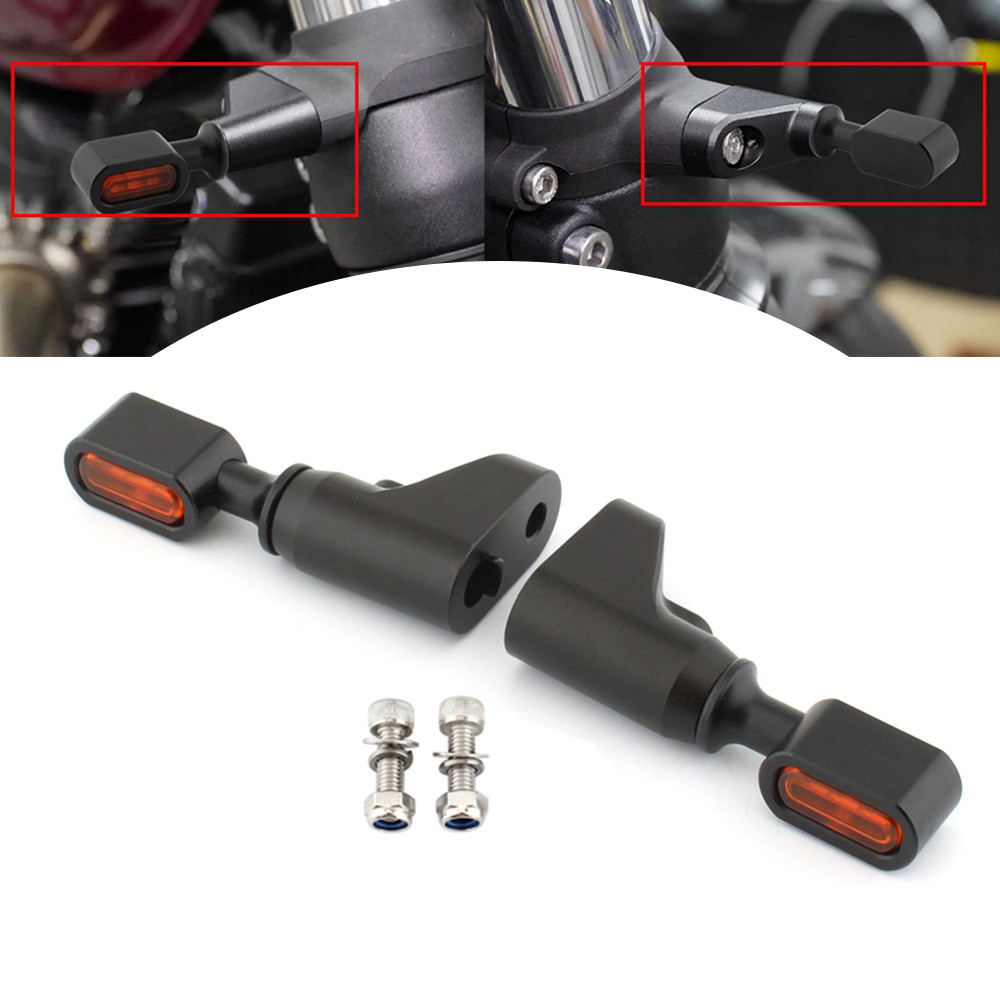 Motorcycle Front Rear Fork Turn Signal Light Running Indicator Lights ...