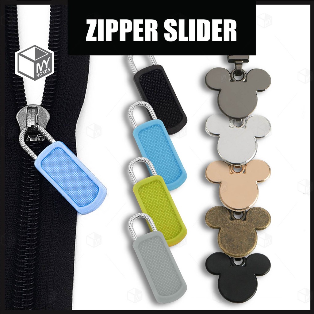 MYB Zipper Puller Tap Slider DIY Sewing Zipper Sliders Replacement ...