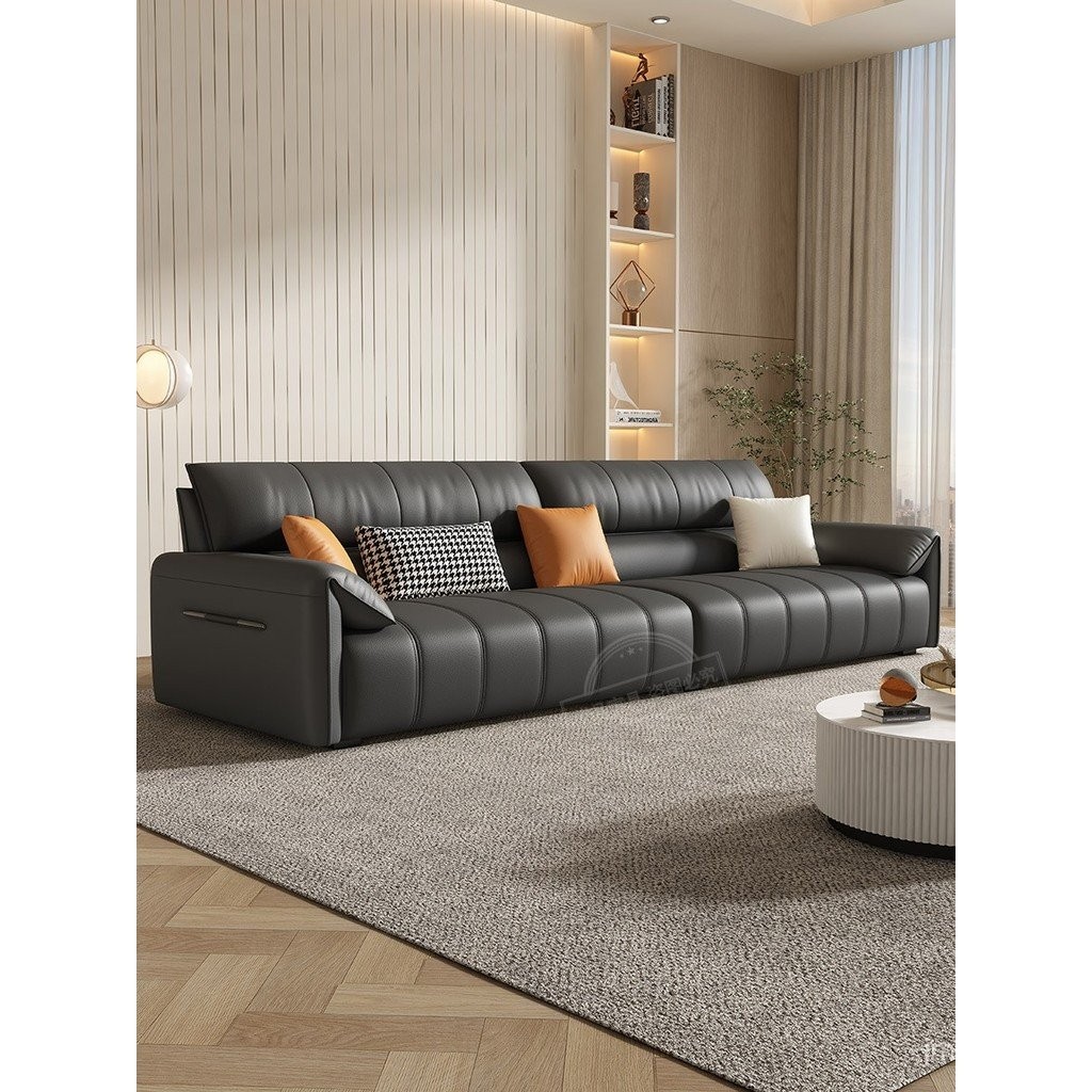 Sofa Kulit Tulen untuk Ruang Tamu, Pangsapuri Kecil, Gaya Minimalis ...