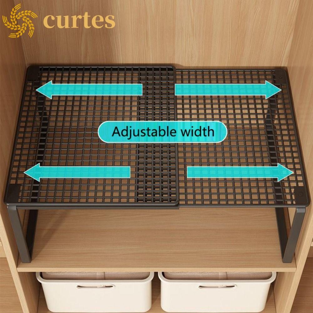 CURTES Wardrobe Divider Board, Layered Partition Stackable Telescopic ...