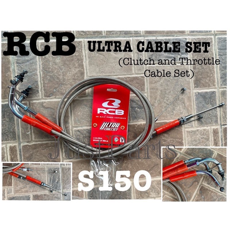 Combo set of 3 throttle cables and clutch cables EX150 RCB Y15zr ...