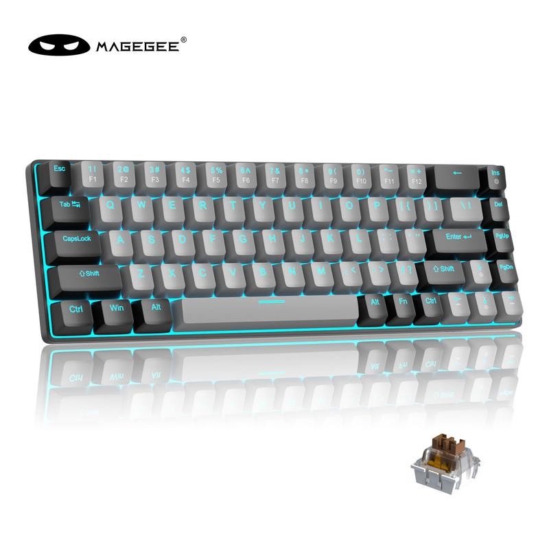 MageGee MK-Box 60% Compact Mechanical Gaming Keyboard, LED Backlit 68 ...