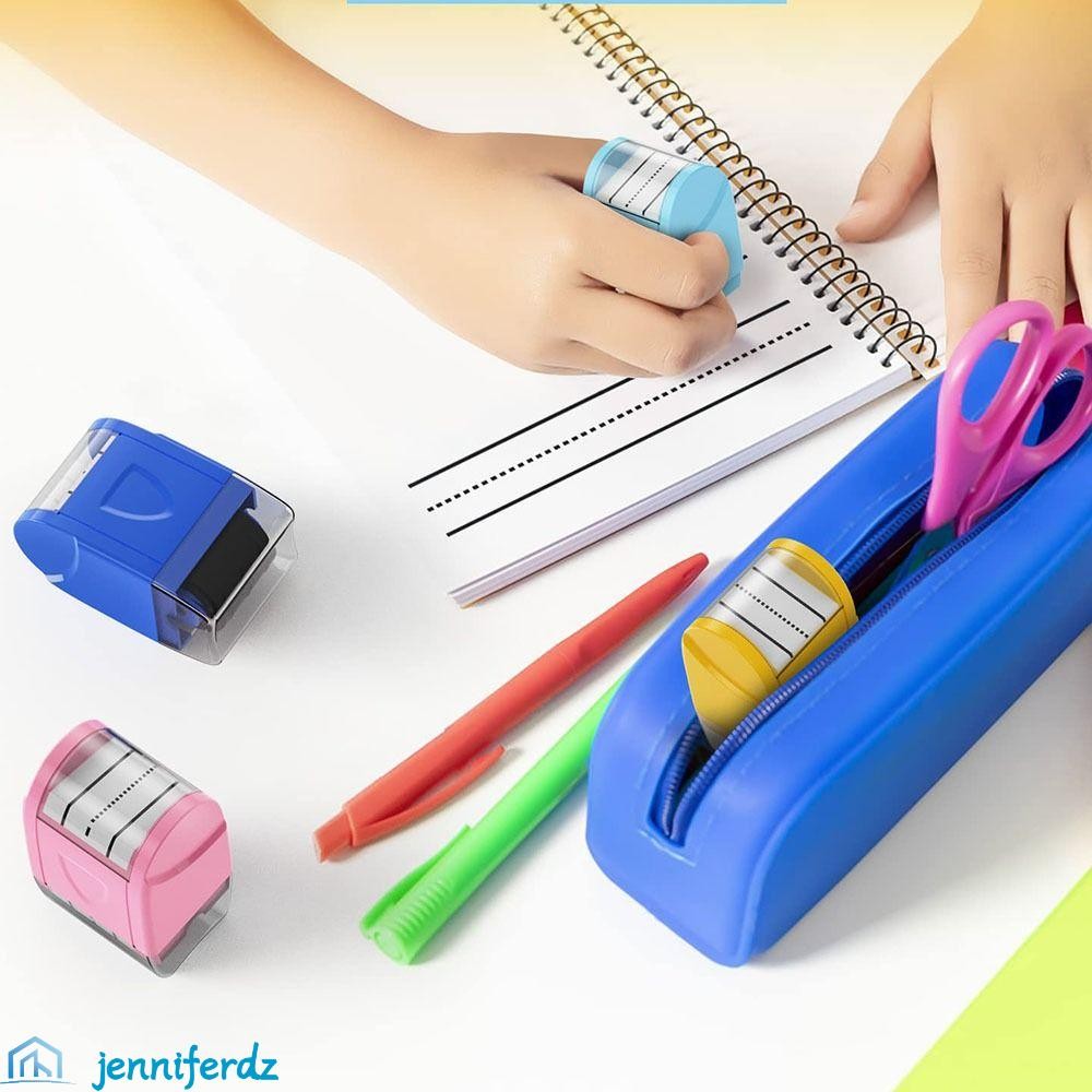 JENNIFERDZ Dashed Handwriting Lines Stamp, Clear Efficient Line Rolling ...