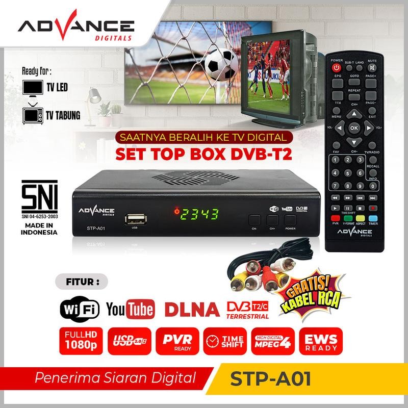 Advance STP-A01 Set Top Box TV Digital Receiver STB Kabel Adaptor ...