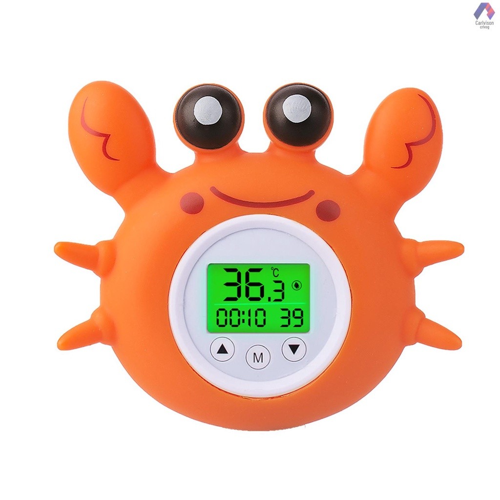 Toy Bathtub Safe Thermometer with Three-Color Backlight Display for ...