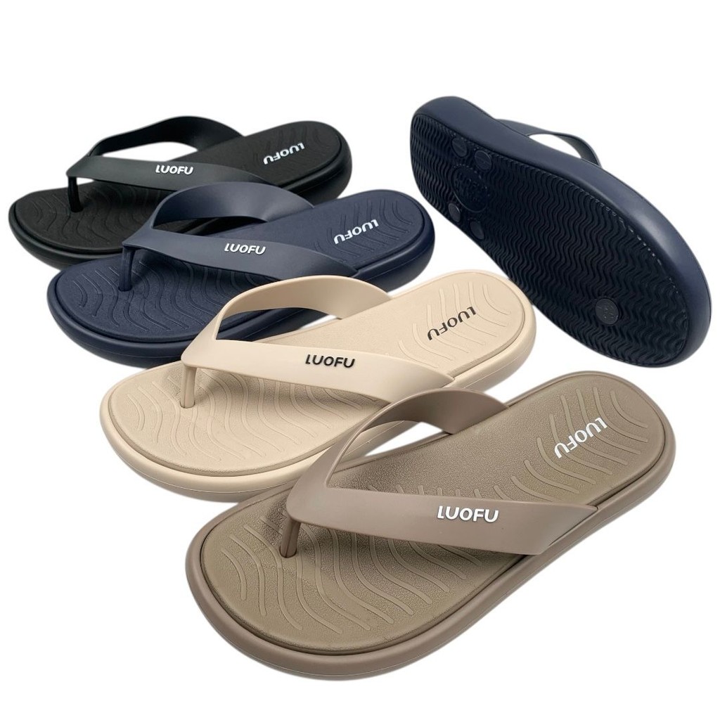 LUOFU Imported Soft Men's Rubber Flip-flops 40/44 E7214-BRE01 (AW5) | Shopee Malaysia