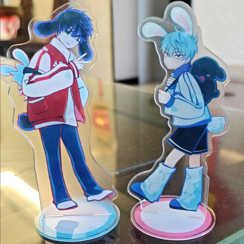 2Pcs/Set Alien Stage Rabbit Ears Ivan Till Acrylic Stand Q Version ...