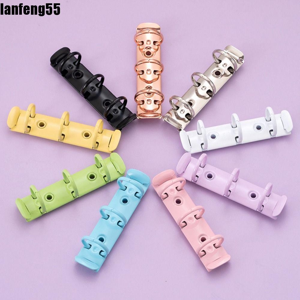 LANFENG Metal Spiral Rings Binder Clip, DIY Detachable A8 Paper Binder ...