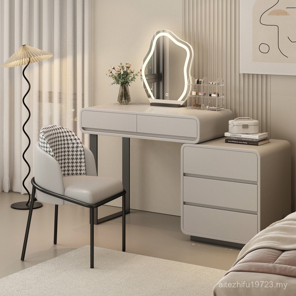 Solid Wood Dressing Table Bedroom Modern Simple Small Apartment ...
