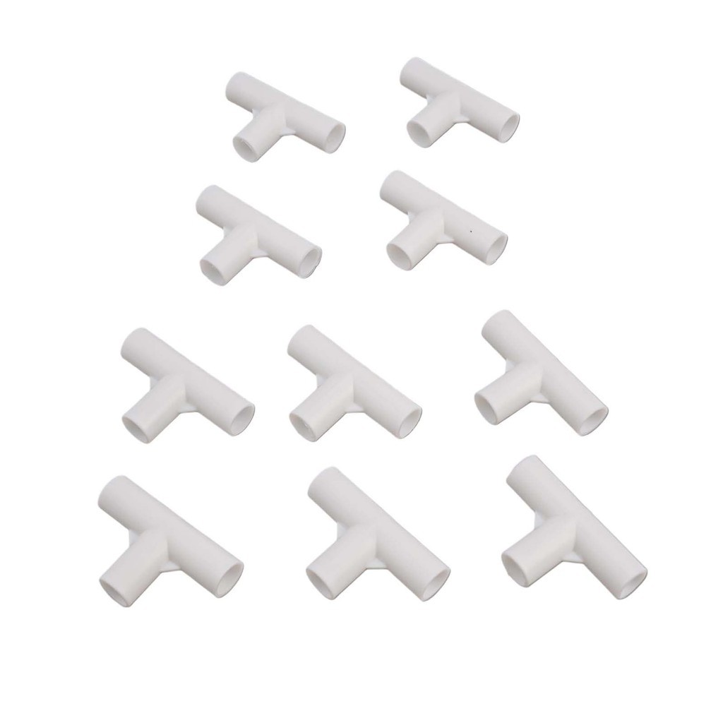 10pcs Camping Tent Pole Tee Connector Canopy Pole Tees Fixed Joints I.D ...