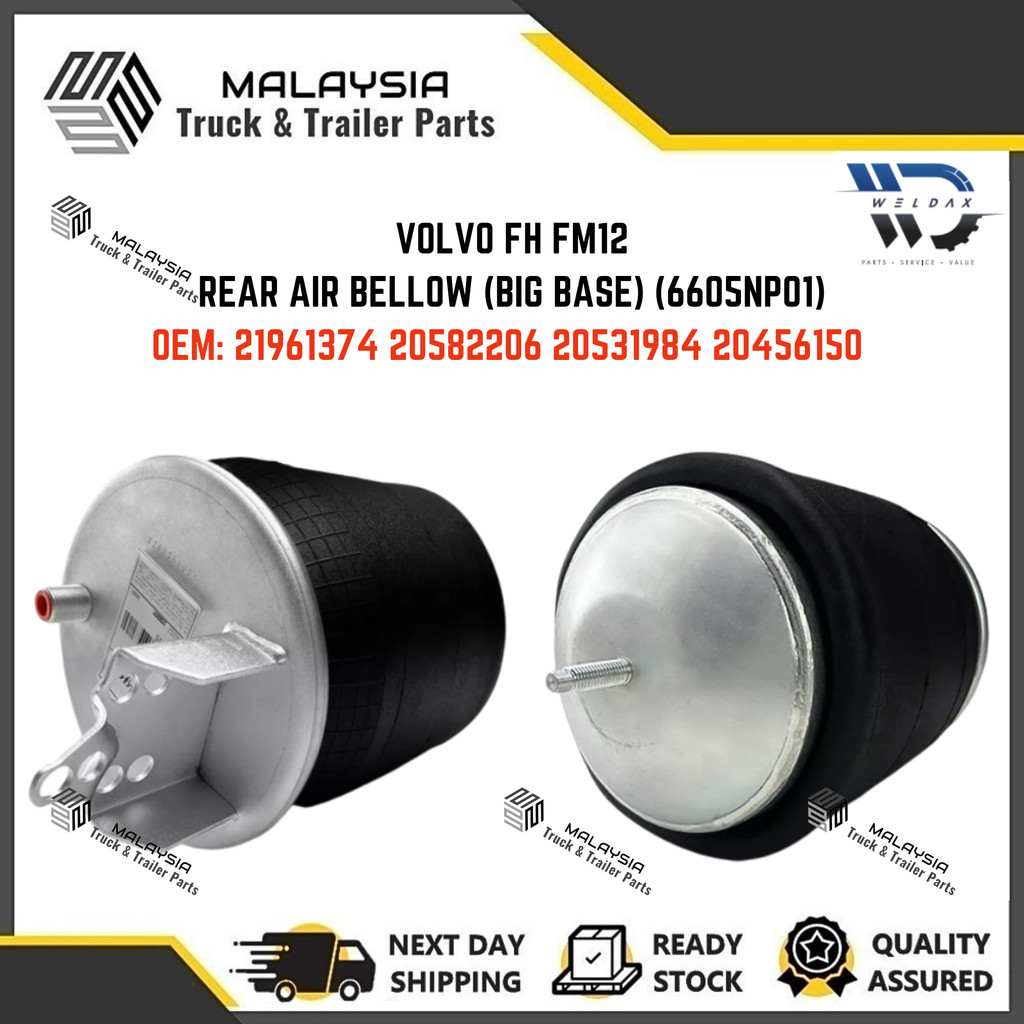 Volvo FM12 V2 V3 Truck Rear Air Spring / Air Bellow (Big Piston ...