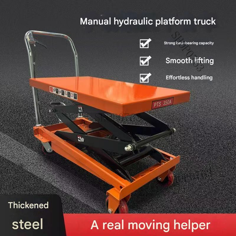 manual hydraulic platform truck loading and unloading mobile scissor ...