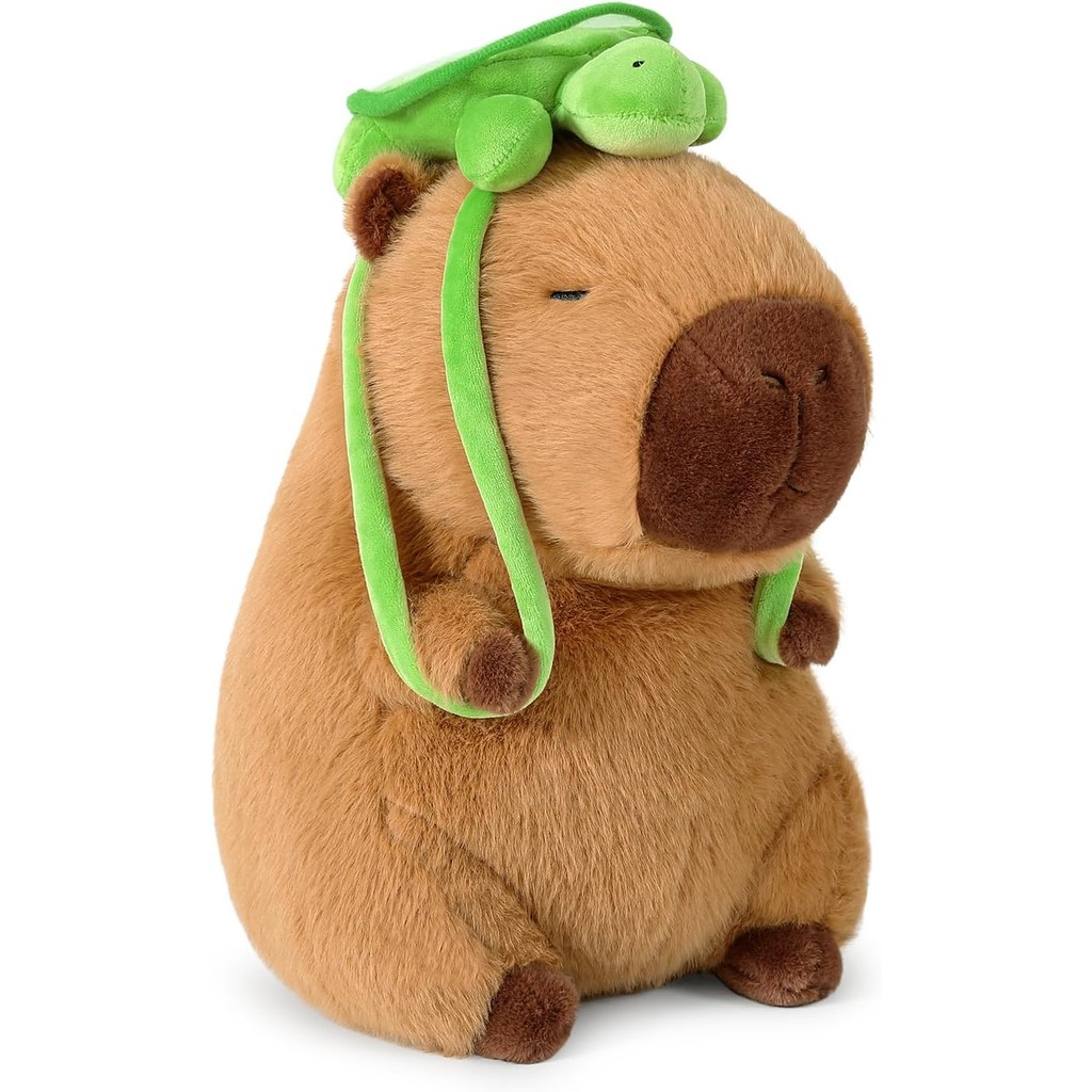 Ditucu Cute Capybara Plush with Turtle Backpack Soft Capibara Stuffed ...