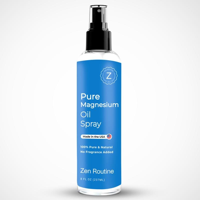 8oz - Zen Routine Magnesium Spray - USP Grade Magnesium Chloride for ...