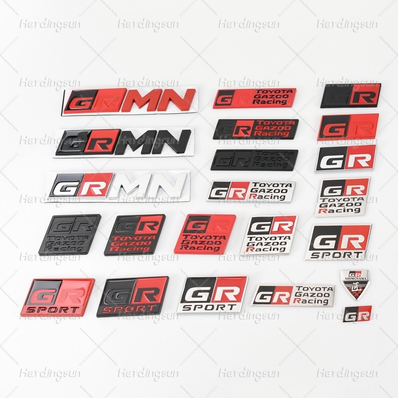 3D Car Emblem Sticker GR SPORT Front Hood Grille & Rear Trunk ...