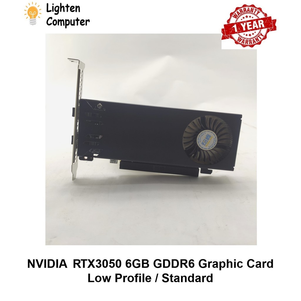 【NEW】 NVIDIA RTX3050 6GB GDDR6 Graphic Card | Low Profile / Standard ...