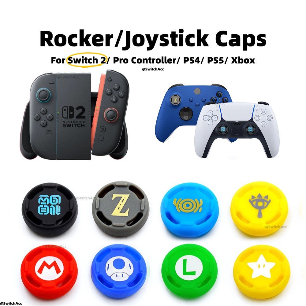 Switch 2 Rocker Caps 1 Pair (2 pcs) for Nintendo Switch 2/ Pro ...
