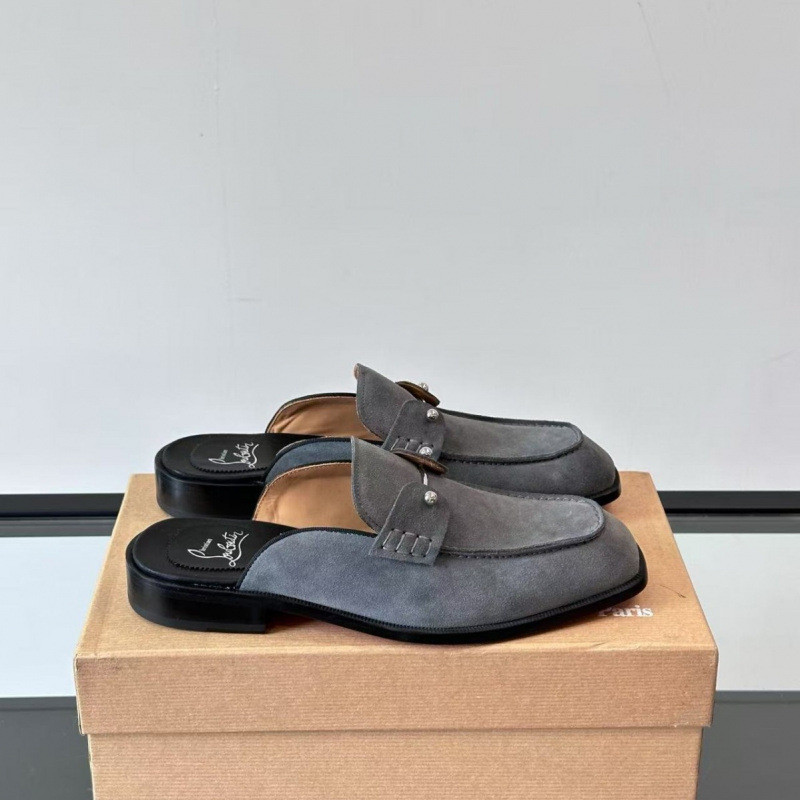 BOVI Christian Louboutin Baotou Slippers Muller Half Slippers ...