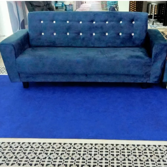 🔥𝙎𝙏𝑶𝑲 𝙏𝑬𝑹𝑺𝑬𝑫𝑰𝑨🔥Sofa 3 Seater Sofa Baldu Biru | Shopee Malaysia