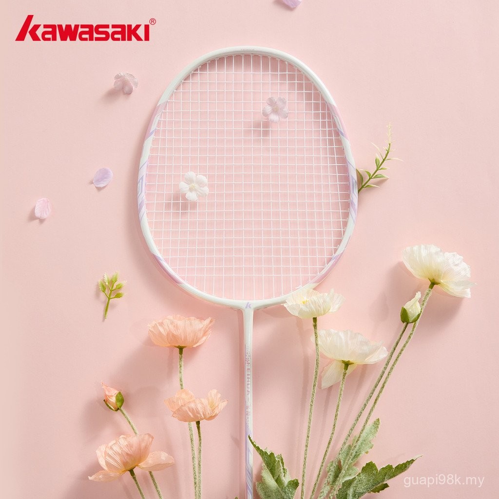 Kawasaki Kawasaki Badminton Racket Carbon Durable Ultra-Light U Adult ...