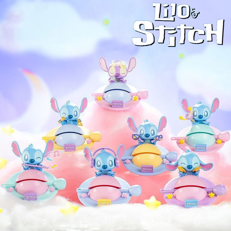 Stitch Musical Wooden Fish Knock Surprise Blind Box - Cute Lilo ...