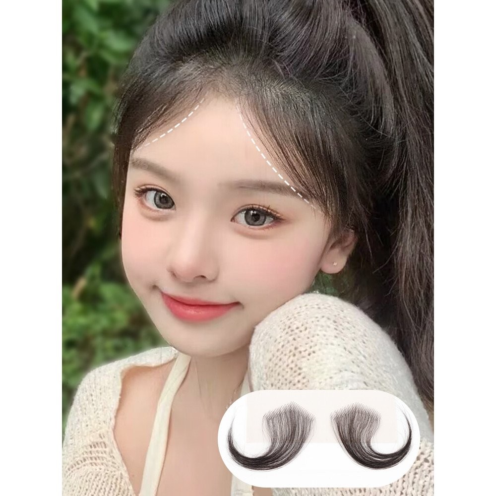 Bangs Potongan Rambut Dahi Garis Rambut Tampalan Rambut Sebenar Boleh ...