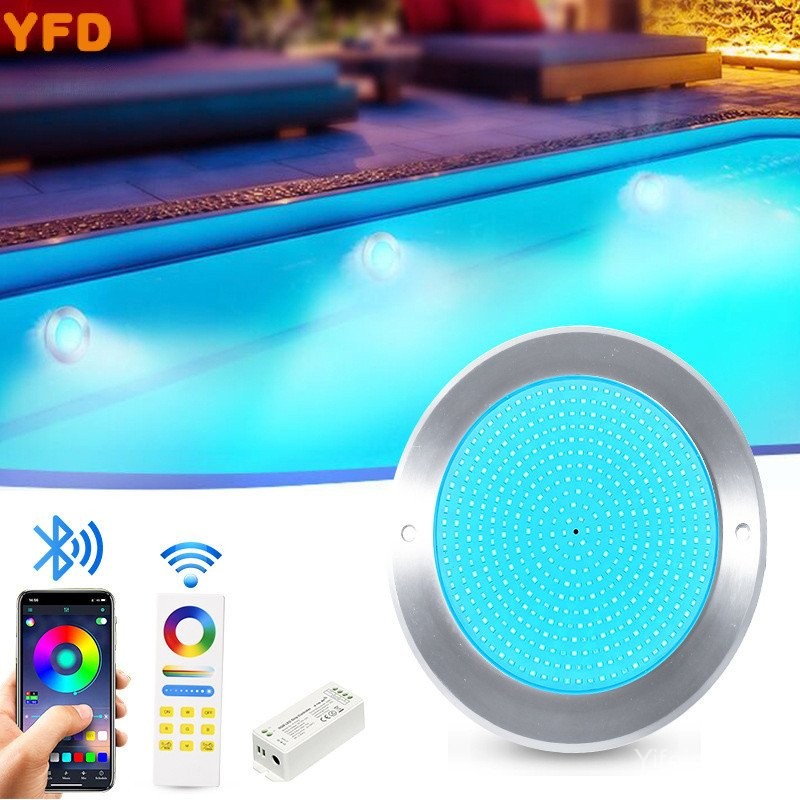 YFD Outdoor 304 Stainless Steel Swimming Pool Light Ultra-Thin Full ...
