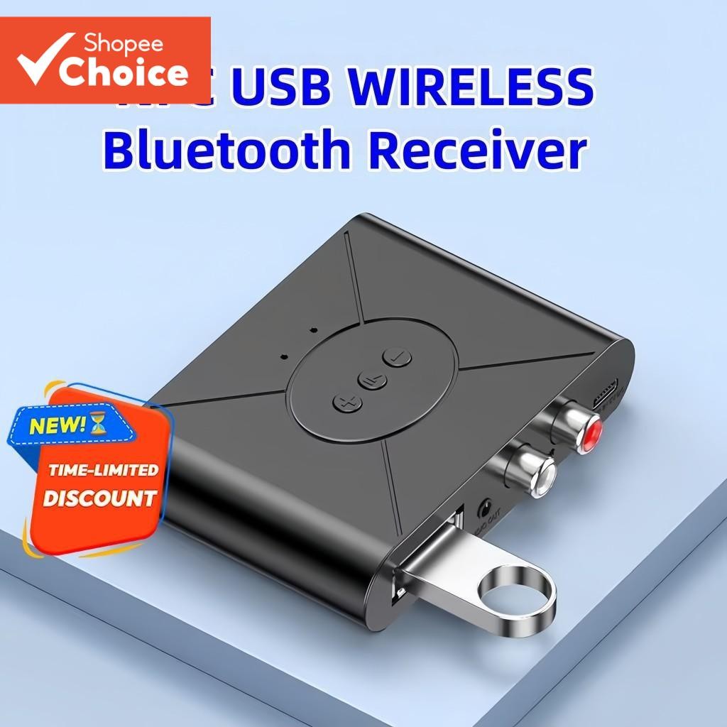 NFC Bluetooth Receiver 3.5mm AUX Jack A2DP HiFi Wireless Bluetooth 5.3 ...