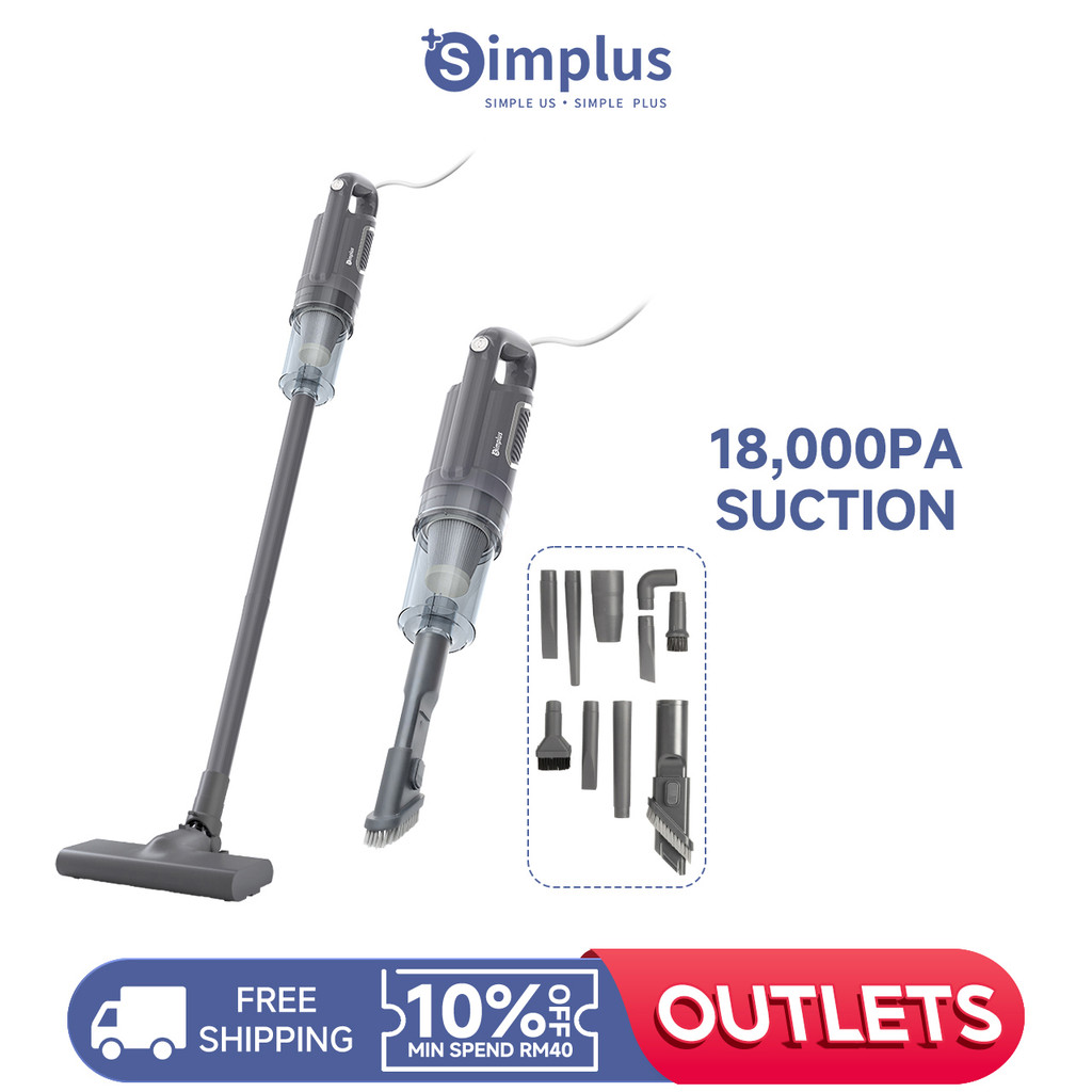 Simplus HEPA Filter 18000Pa Powerful Suction Handheld Vacuum Cleaner (1kg) XCQH011 | Shopee Malaysia