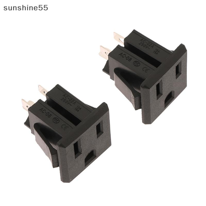 Sun 5pcs ck 15A 125V Copper American Japan Canada Mexico 3 Pin ...