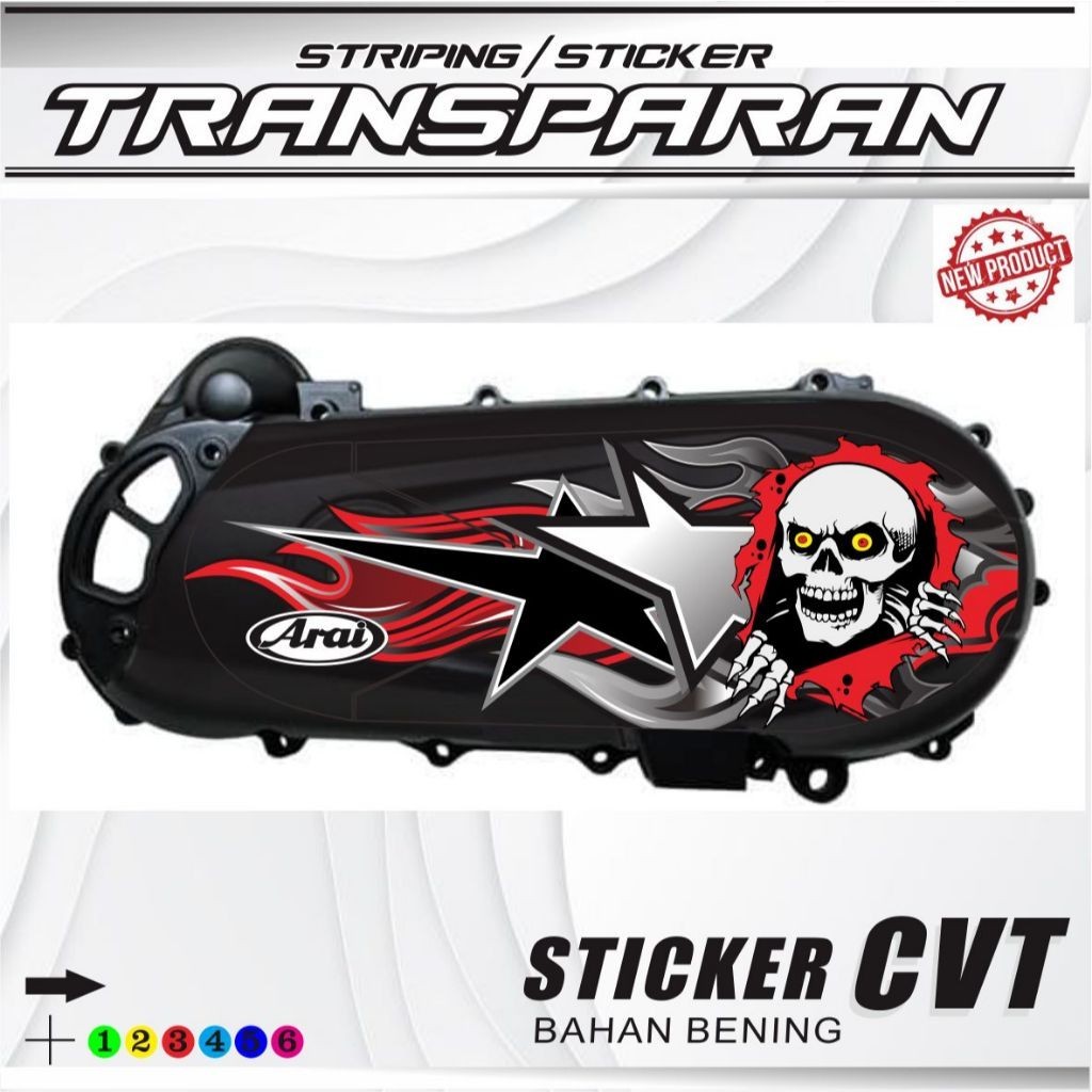 COOL STICKERS BACK CVT CLEAR UV MATERIAL TRANSPARENT VARIATIONS OF COOL ...