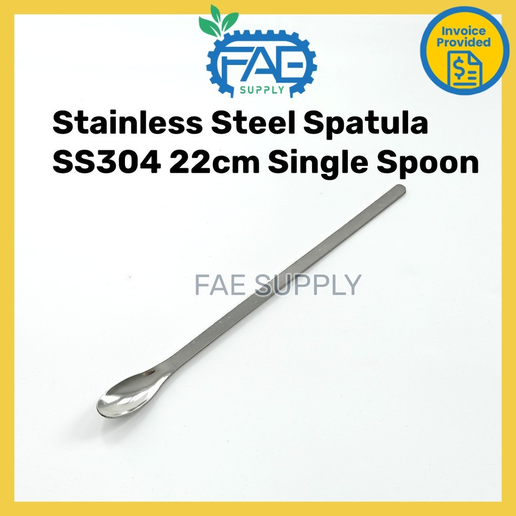 Stainless Steel SS304 Spatula 22cm single spoon Lab Laboratory foods ...