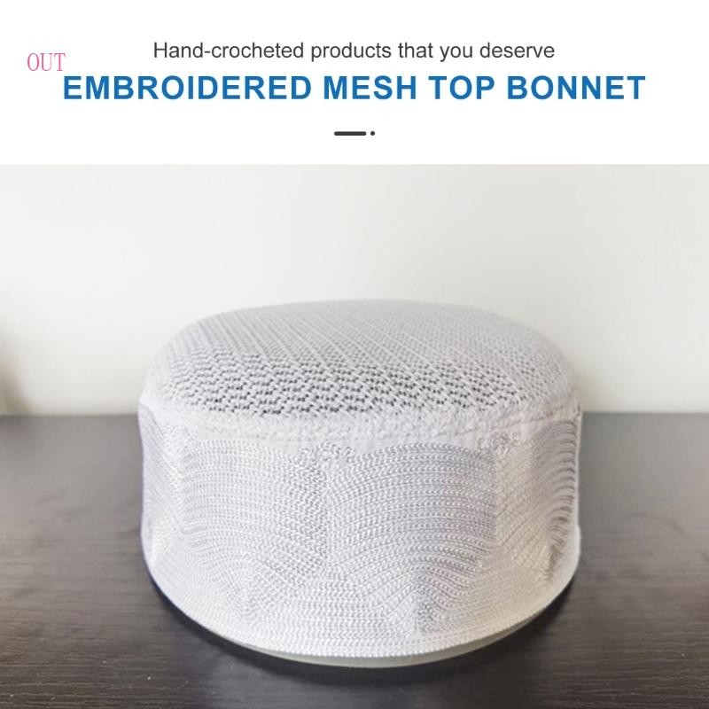 Best Muslims Men Namaz Prayer Hat Crocheted Traditional Islamic Kufi ...