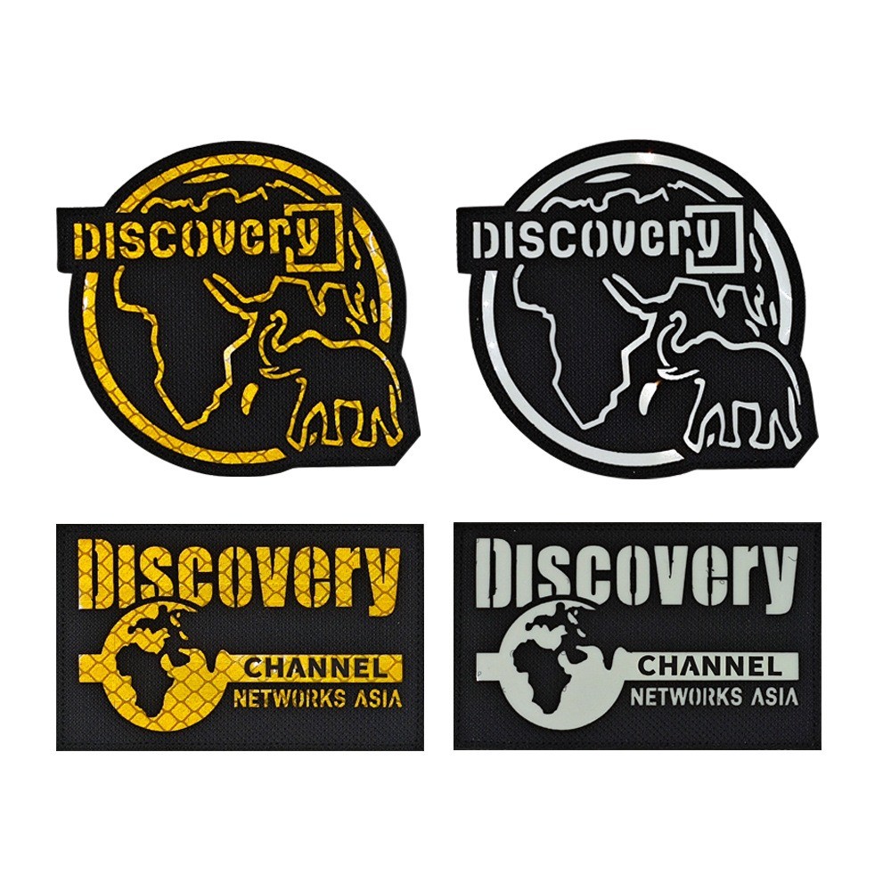 DISCOVERY Reflective Military Tactical Embroidered Patches Armband ...