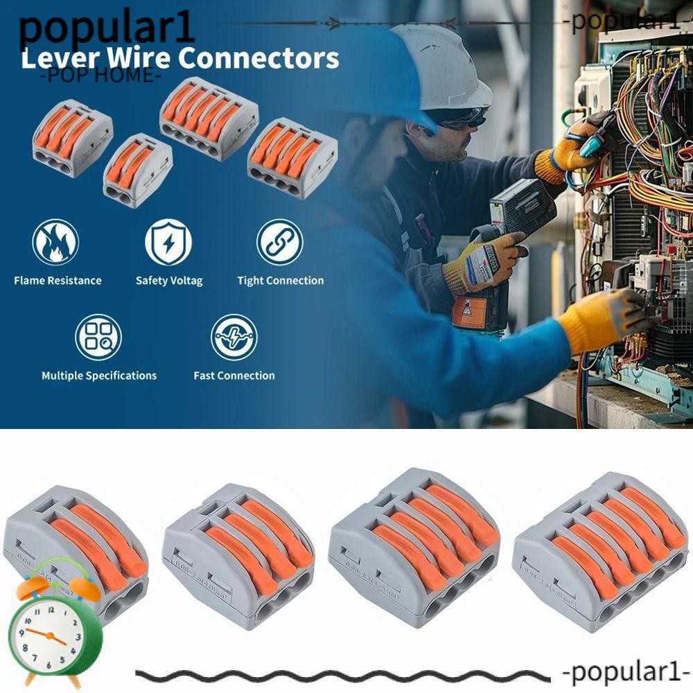 POPULAR Quick Terminal Block, Mini 3 4 5 Ports Wire Connector ...