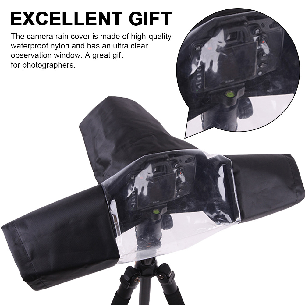Waterproof Camera Rain Cover Rain Dustproof Black Rain Covers Portable ...