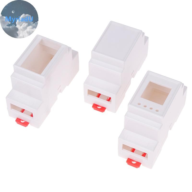 MyriadU 1PC DIN Rail PLC Junction Box Plastic Electronics Box Project ...
